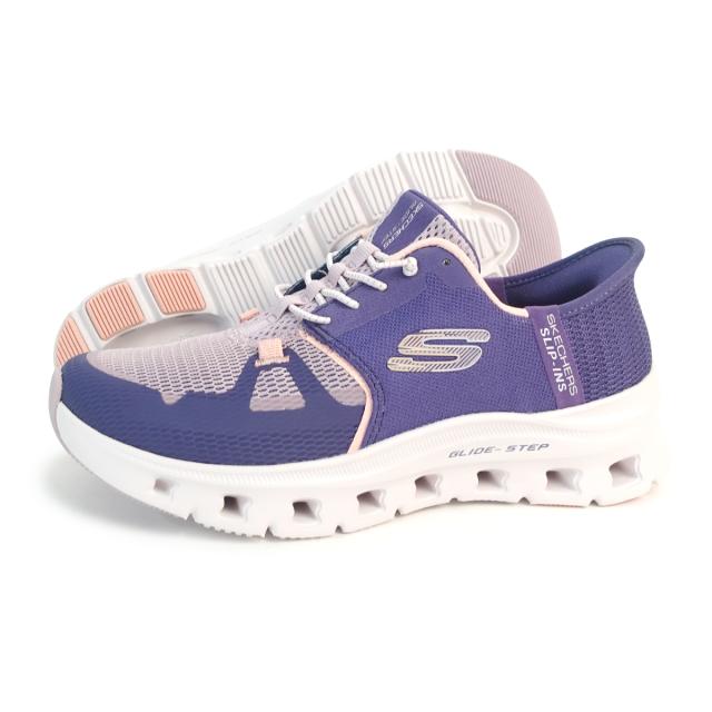 SKECHERS スケッチャーズ スニーカー レディース スリップインズ スリッポン グライドステップ プロ 150420 パープル/コーラル PRCL GLIDE-STEP PRO