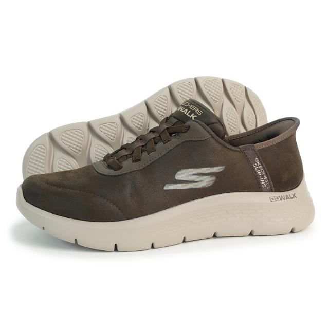 SKECHERS スケッチャーズ スリップインズ ハンズフリー スニーカー スリッポン ゴーウォーク フレックス スムース モーション 216326 BRN ブラウン