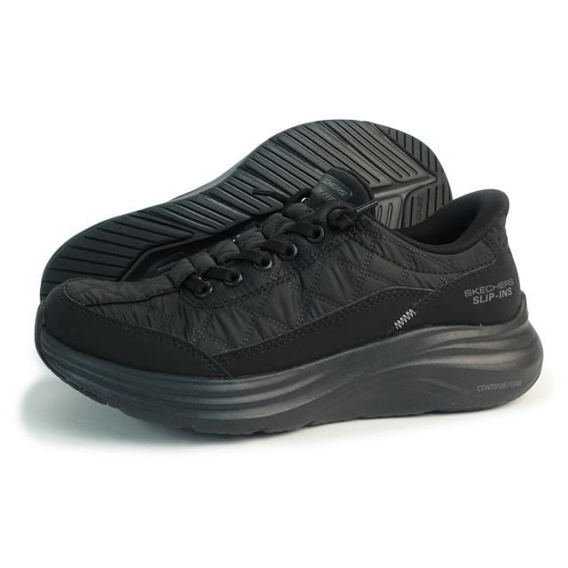 SKECHERS スケッチャーズ スニーカー レディース スリップインズ コンツアーフォーム コージーフィット 150404 BBK ブラック 黒 CONTOUR FOAM