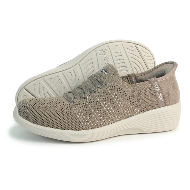 SKECHERS スケッチャーズ スニーカー レディース スリップインズ スリッポン アーリア スウィフトリー 158918 DKTP グレー ARYA-SWIFTLY