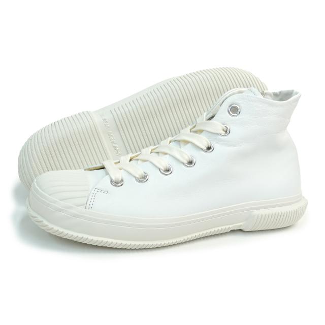 スピングル SPINGLE スニーカー レディース SP-1817 ホワイト ハイカット 牛革 スピングルムーブ SPINGLE MOVE