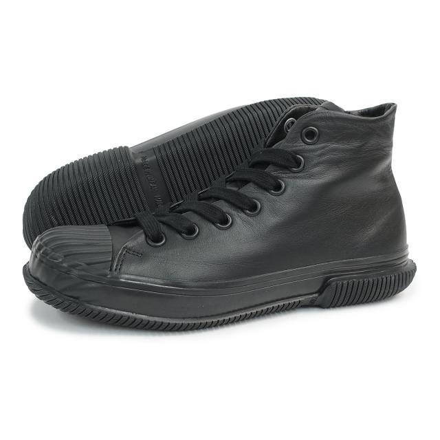 スピングル SPINGLE スニーカー レディース SP-1817 ブラック ハイカット 牛革 スピングルムーブ SPINGLE MOVE