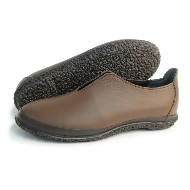 スピングル SPINGLE スニーカー レディース SP-1826 ダークブラウン スリッポン 牛レザー スピングルムーブ SPINGLE MOVE