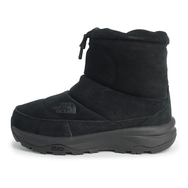 ノースフェイス THE NORTH FACE ヌプシ ブーティ ショート ウォータープルーフ スエード NF52571 KK TNFブラック×TNFブラック 防水