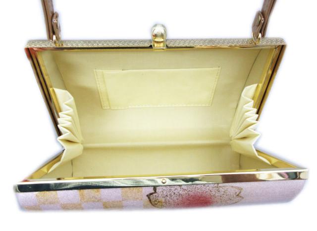 草履バッグセット 朱赤銀ぼかし市松桜八重さくら Ｌ 24.5ｃｍ 振袖 成人式 卒業式 袴 訪問着 着物 きもの 振袖用 はかま