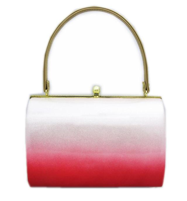 草履バッグセット 朱赤銀ぼかし市松桜八重さくら Ｌ 24.5ｃｍ 振袖 成人式 卒業式 袴 訪問着 着物 きもの 振袖用 はかま