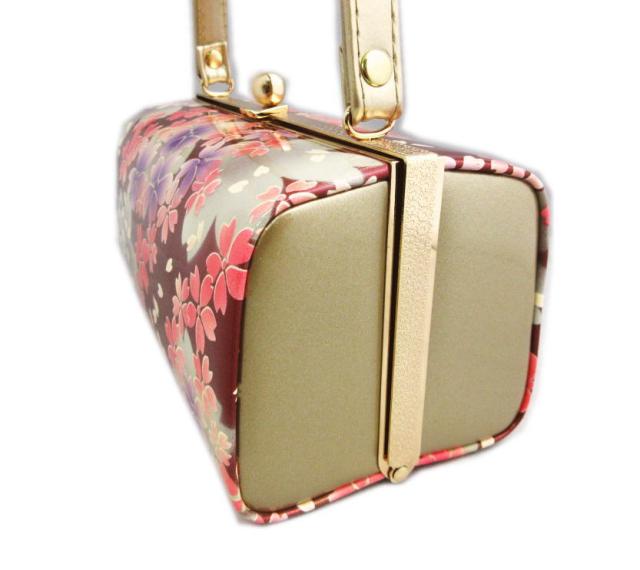 【訳有り 少難あり】 草履バッグセット 大きいサイズ ３Ｌ 26.5ｃｍ 濃赤色地桜さくら 日本製 振袖 成人式 卒業式 袴 着物 振袖用 XＬ