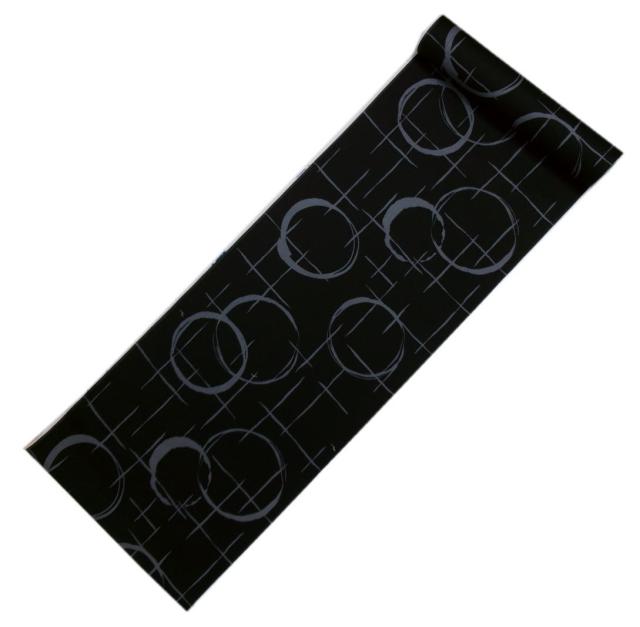 【訳有り 少難あり】 浴衣 反物 未仕立て メンズ 男性 綿 黒色地おぼろ輪格子 日本製 ゆかた 男物 紳士用 粋 和柄 古典柄 単品