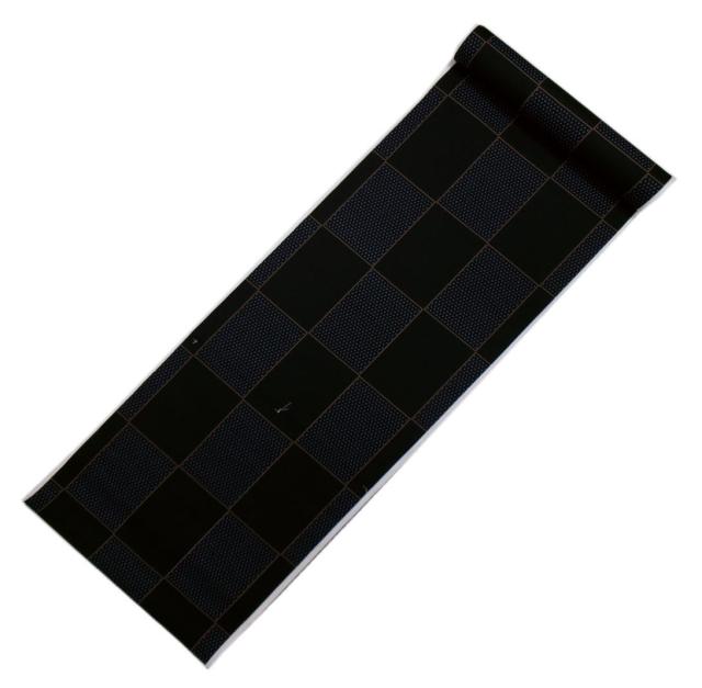 【訳有り 少難あり】 浴衣 反物 未仕立て メンズ 男性 綿 黒色地グレードット市松 日本製 ゆかた 男物 紳士用 粋 和柄 古典柄 単品