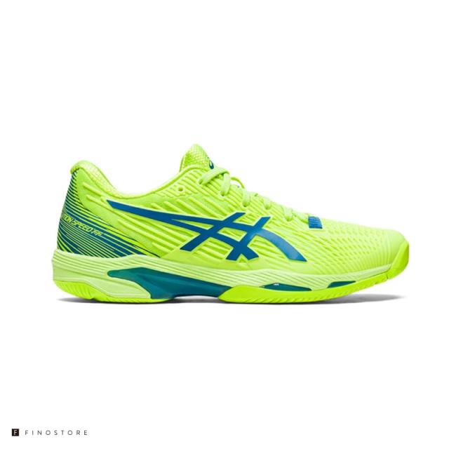 アシックス テニスシューズ オールコート用 ソリューション スピード FF 2（ASICS SOLUTION SPEED FF 2）1042A136-300 レディース HAZARD GREEN/REBORN BLUE