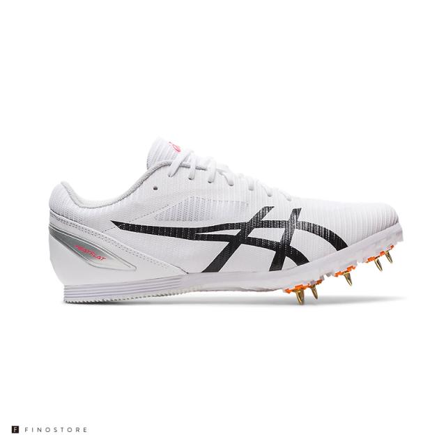 アシックス 走高跳 陸上スパイク ヒートフラット 12（ASICS HEATFLAT 12）1093A195-100  100 WHITE/BLACK 100m〜1500m ハードル 跳躍種目