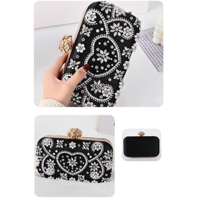 豪華パーティーバッグ ストーンBAG クラッチバッグ レディース ライン