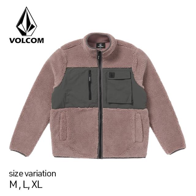VOLCOM STORM STONE ZIP HOODIE ボルコム BORDEAUX BROWN ベスト フリース フーディー ストリート ...