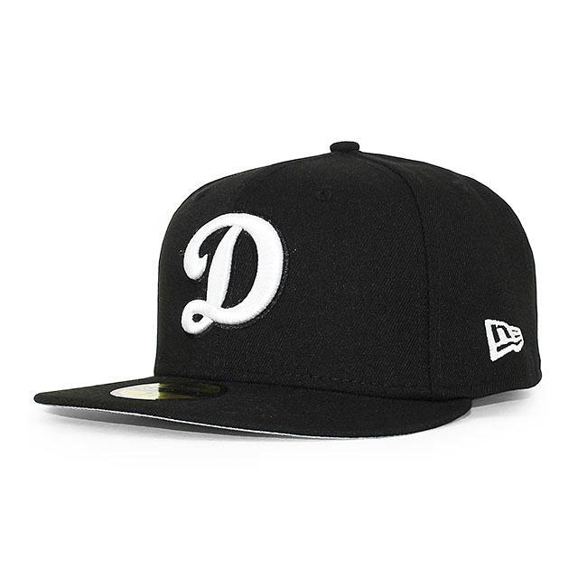 ニューエラ ベースボールキャップ 帽子 NEW ERA 59fifty メンズ レディース MLB ロサンゼルス ドジャース 6 3/4-8 1/4 [ bk ]