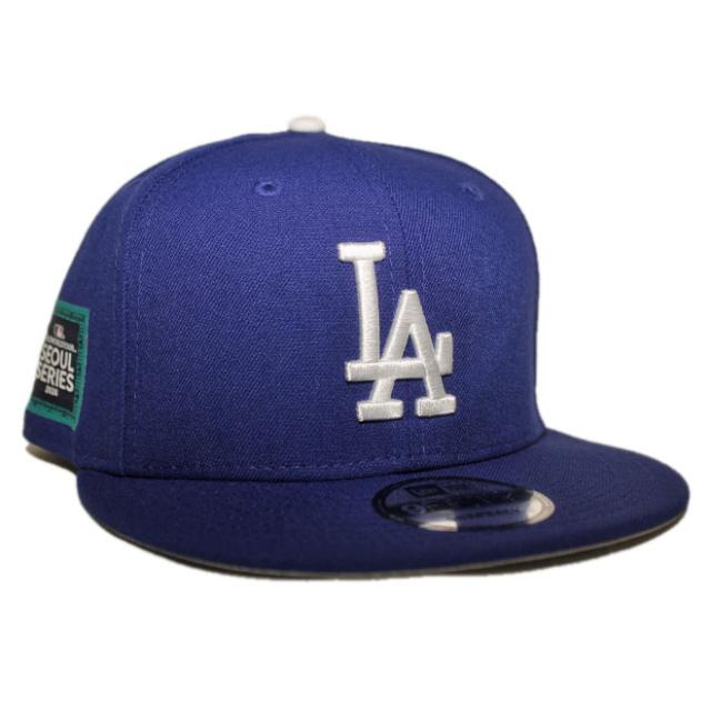 ニューエラ スナップバックキャップ 帽子 NEW ERA 9fifty メンズ レディース MLB ロサンゼルス ドジャース フリーサイズ [ bl ]