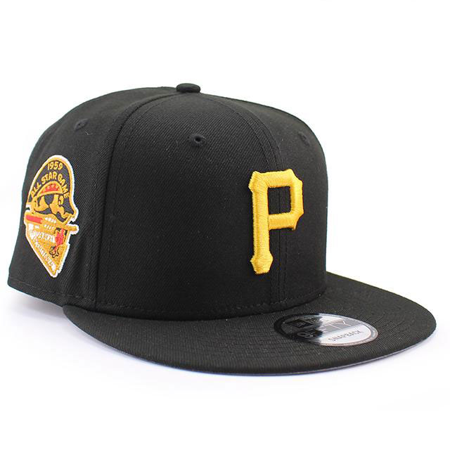 ニューエラ スナップバックキャップ 帽子 NEW ERA 9fifty メンズ レディース MLB ピッツバーグ パイレーツ フリーサイズ [ bk ]