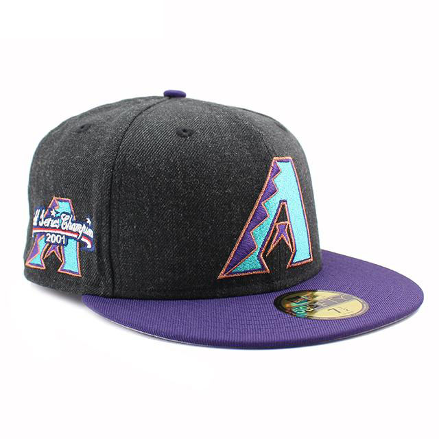 ニューエラ ベースボールキャップ 帽子 NEW ERA 59fifty メンズ レディース MLB アリゾナ ダイヤモンドバックス 6 3/4-8 1/4 [ bk ]