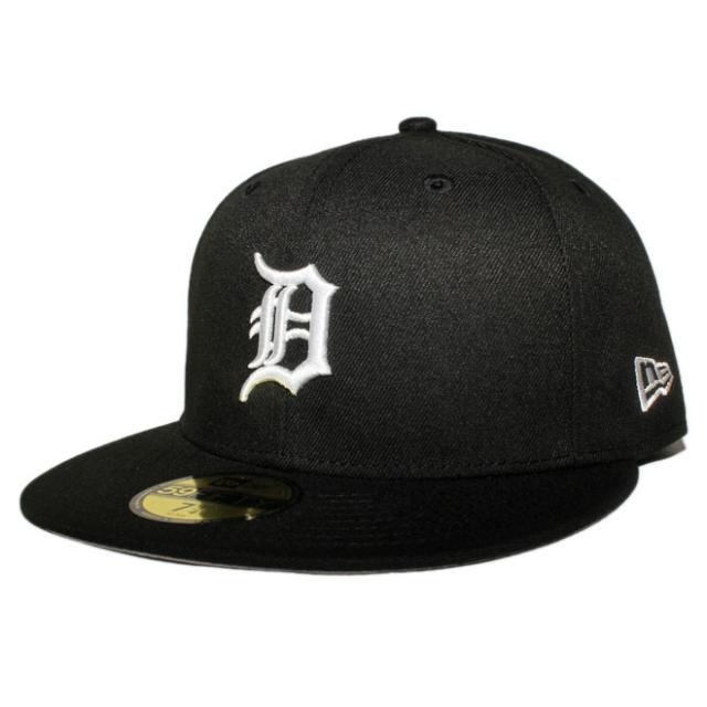 ニューエラ ベースボールキャップ 帽子 NEW ERA 59fifty メンズ レディース MLB デトロイト タイガース 6 3/4-8 1/4 [ bk ]