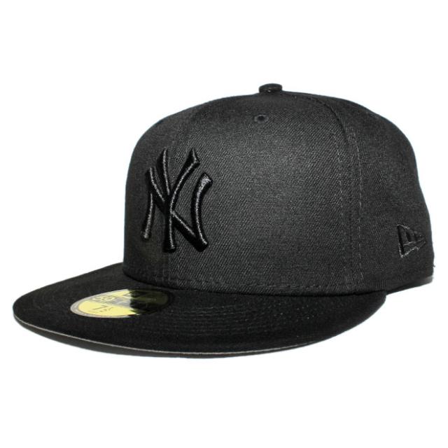 ニューエラ ベースボールキャップ 帽子 NEW ERA 59fifty メンズ レディース MLB ニューヨーク ヤンキース 6 3/4-8 1/4 [ bk ]