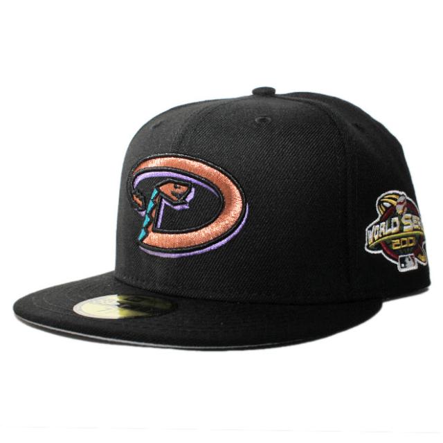 ニューエラ ベースボールキャップ 帽子 NEW ERA 59fifty メンズ レディース MLB アリゾナ ダイヤモンドバックス 7-8 1/4 [ bk ]