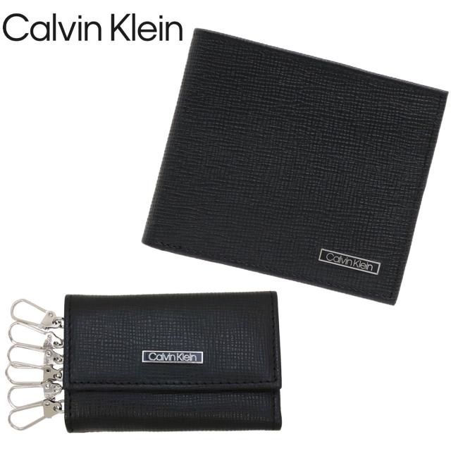 カルバンクライン   財布 キーケース セット メンズ ブラック レザー 31CK130009/31CK170003 小銭入れ 小物 キーリング 札入れ セット商品