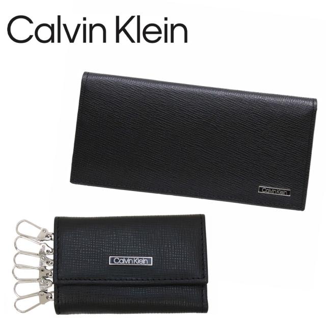 カルバンクライン  財布 キーケース 長財布 小銭入れ 31CK190005/31CK170003 レザー アクセサリー ブラック 小物 ビジネス 箱付き セット商品