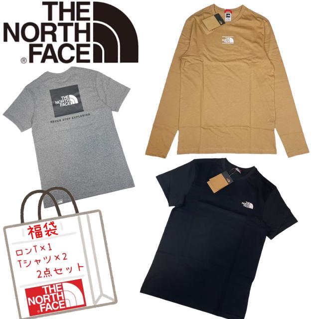 ザ ノースフェイス The North Face 福袋 長袖Tシャツ 半袖Tシャツ メンズ レディース 3点セット お楽しみ袋 3枚 ブランド THE NORTH FACE