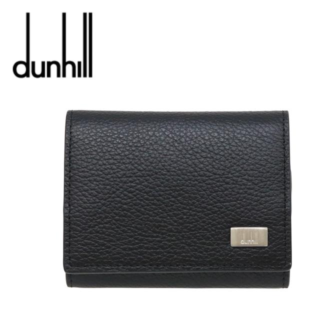 ダンヒル Dunhill ケース 小銭入れ メンズ レディース 19F2980AV 001 レザー  ミニ メタルプレート 小物 ギフト プレゼント ロゴ 箱付き