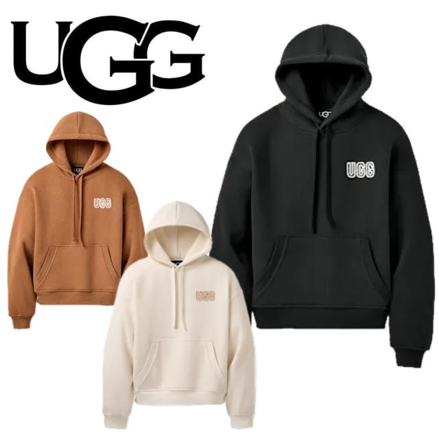 アグ UGG パーカー 1171478 裏起毛 レディース ロゴ トップス  長袖 プルオーバー スウェット W UGG LOGO HOODIE