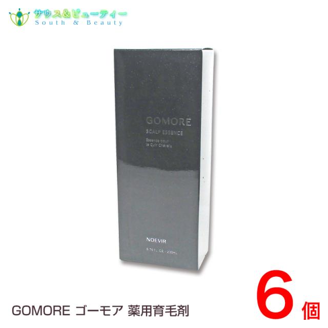 ノエビア ゴーモア 薬用育毛剤 200ｍl×6個　 医薬部外品 　男性用薬用育毛剤　抜毛、薄毛を防ぎ、力強い髪を育てます