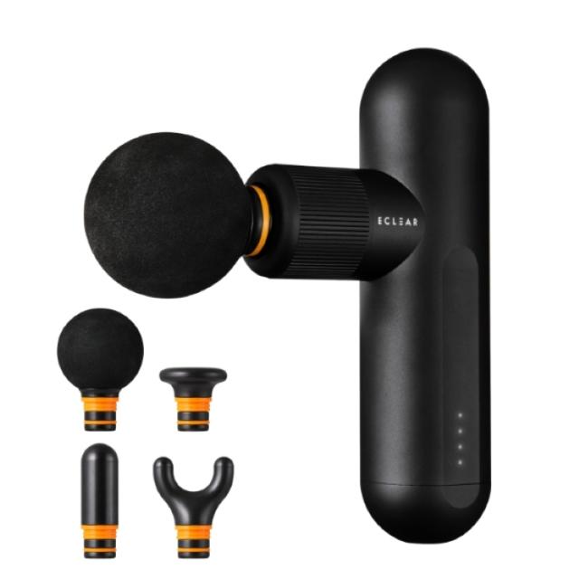 リフレッシュガン ヘビーモデル 4段階 セルフケア 静音 アルミ合金 ECLEAR ブラック