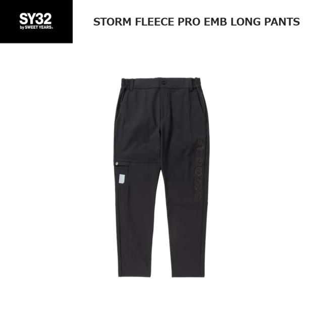 SY32 ゴルフウエア ストーム フリース プロ EMB ロング パンツ SYG-25A1-48 STORM FLEECE PRO EMB LONG PANTS ズボン エスワイサーティトゥバイスィートイヤーズ メンズ ブラック(1) M L XL