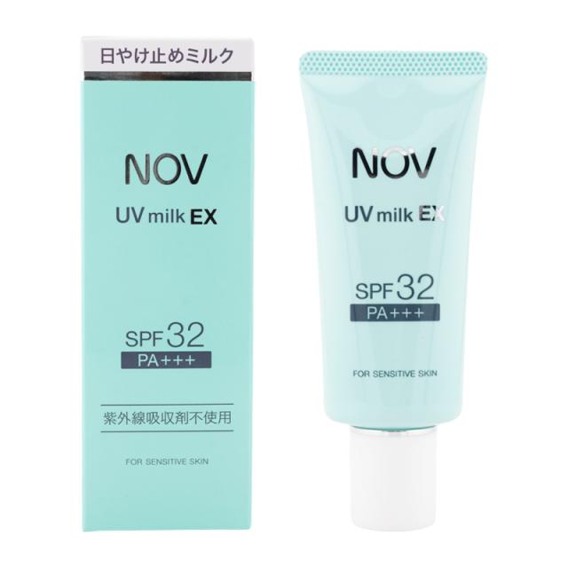 NOV ノブ UVミルクEX 35g SPF32 PA+++ 紫外線吸収剤不使用 低刺激性 無香料 無着色[ギフトラッピング対応]の通販はau PAY マーケット - ダイキ au PAY ...