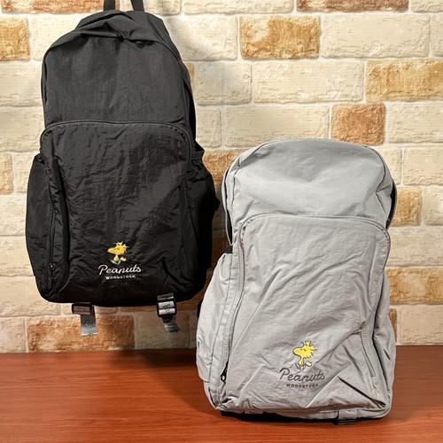 送料無料 ピーナッツ/スヌーピー パッカブルリュック ウッドストック SPZ-3970-1 / ブラック グレー