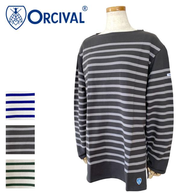 Orcival オーシバル ラッセル ボートネック チュニック Tシャツ レディース 6132
