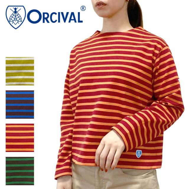 Orcival オーシバル コットンロード クルーネックTシャツ レディース B259