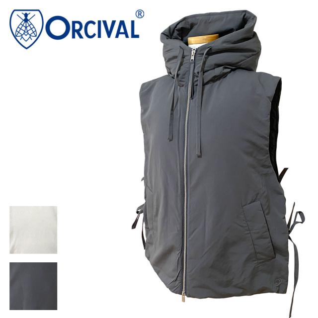 Orcival オーシバル フードダウンベスト レディース OR-A0607 PLE