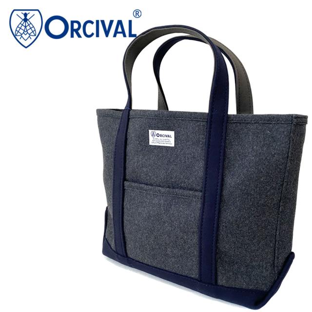 Orcival オーチバル ウールメルトン トートバッグ 中 OR-H0240 HML