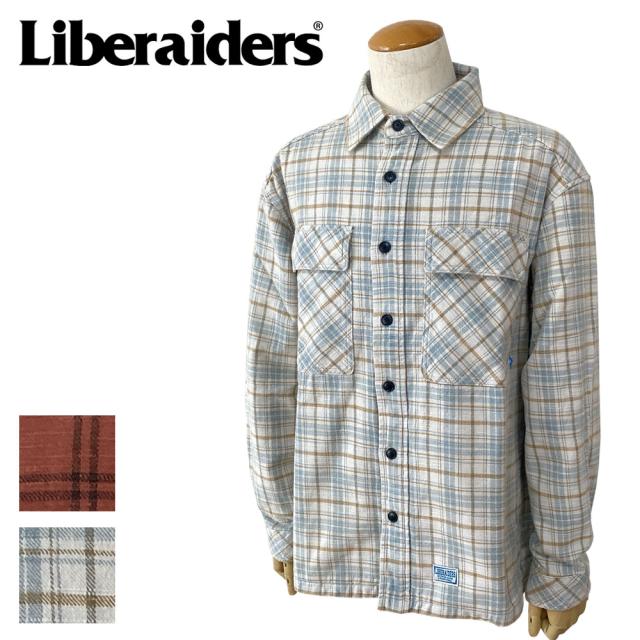 Liberaiders リベレイダース GARMENT WASHED PLAID SHIRT メンズ 711012501
