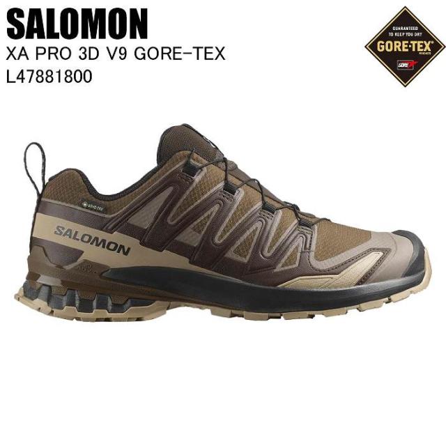 SALOMON サロモン L47881800 XA PRO 3D V9 GTX DARK EARTH/DESERT TAN/BLACK サロモンスニーカー スニーカー シューズ 靴 メンズ