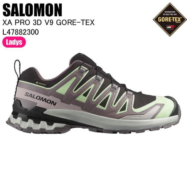 SALOMON サロモン L47882300 XA PRO 3D V9 GTX W BLACK/PATINA GREEN サロモンスニーカー スニーカー シューズ 靴 レディース