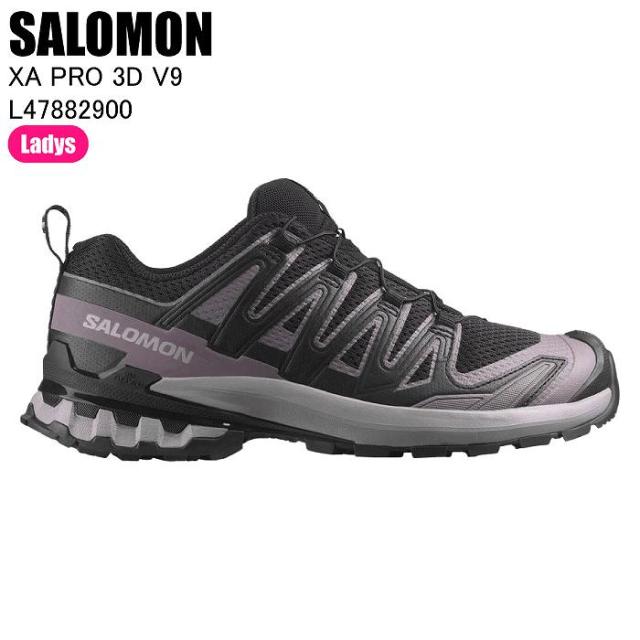 SALOMON サロモン L47882900 XA PRO 3D V9 W BLACK/GULL/EXCALIBUR サロモンスニーカー スニーカー シューズ 靴 レディース