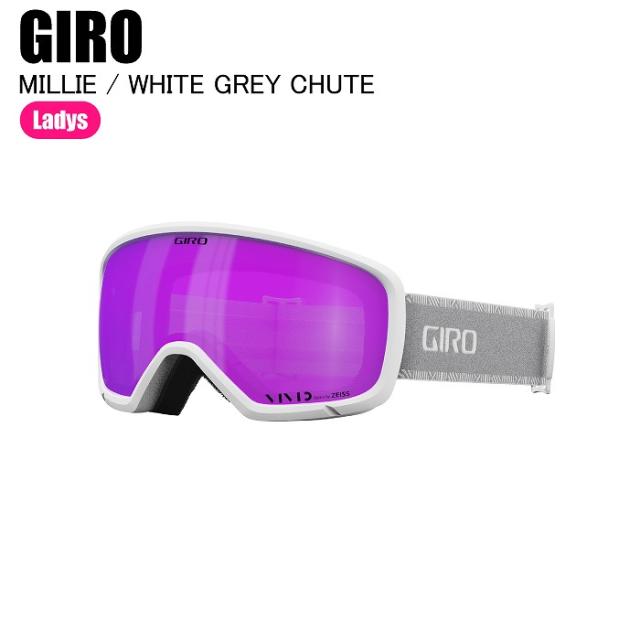 GIRO ジロ MILLIE ミリー WHITE GREY CHUTE 7166498 スキー スノーボード ゴーグル アジアンフィット レディース