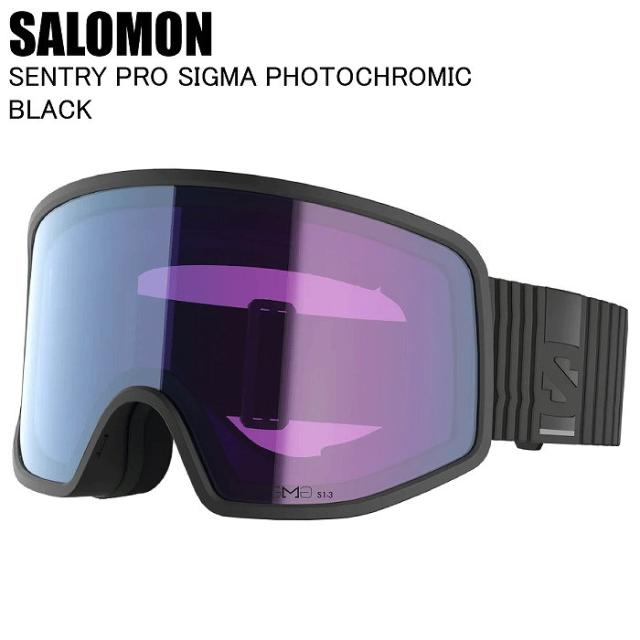 SALOMON サロモン SENTRY PRO SIGMA PHOTOCHROMIC Black L47894800 スキー スノーボード ゴーグル ミラーレンズ 調光レンズ