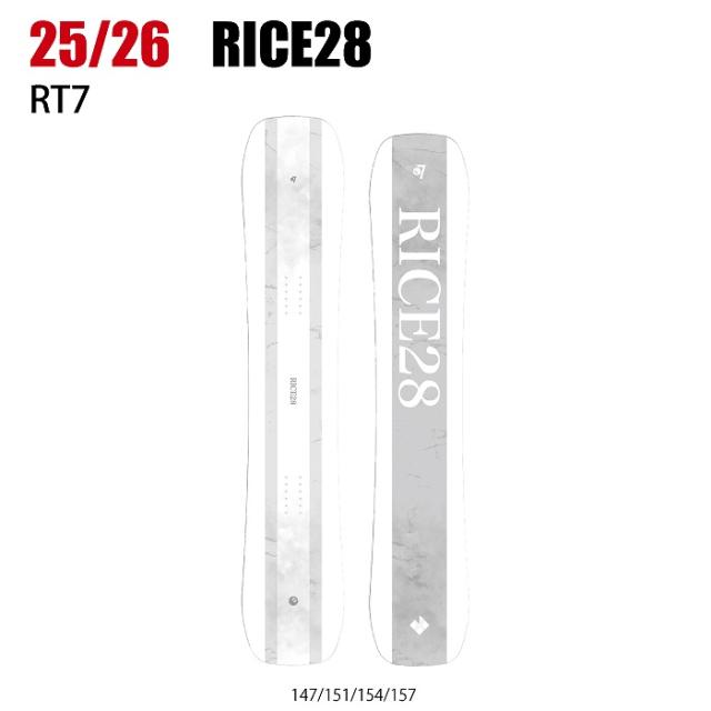 2026 RICE28 ライス RT7 25-26 ボード板 スノーボード