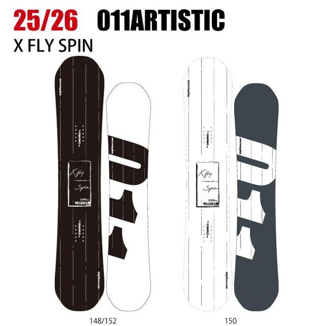 2026 011ARTISTIC ゼロワンワン アーティステック X FLY SPIN エックスフライスピン 25-26 ボード板 スノーボード