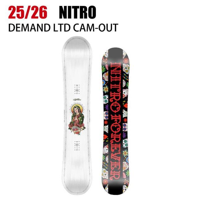 2026 NITRO ナイトロ DEMAND LTD CAM-OUT デマンド 25-26 ボード板 スノーボード