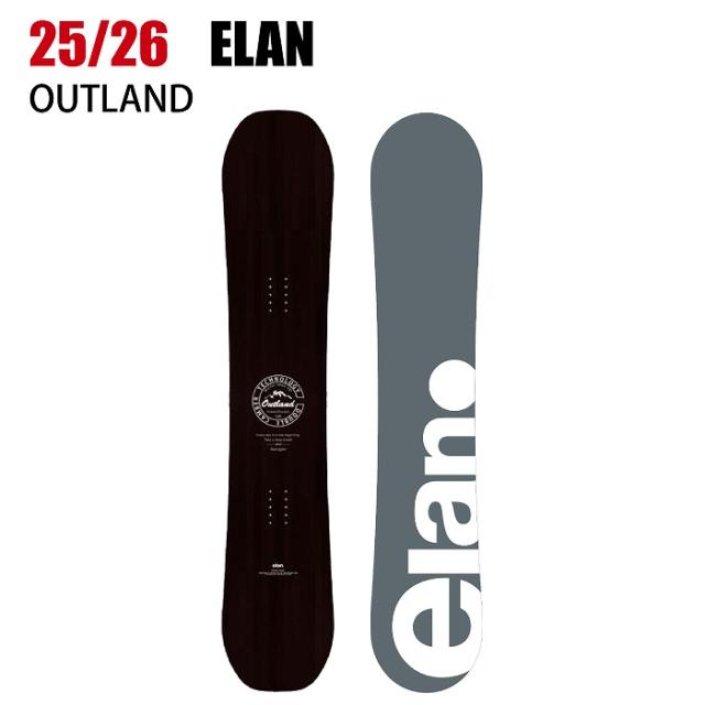 2026 ELAN エラン OUTLAND BLACK アウトランド 25-26 ボード板 スノーボード