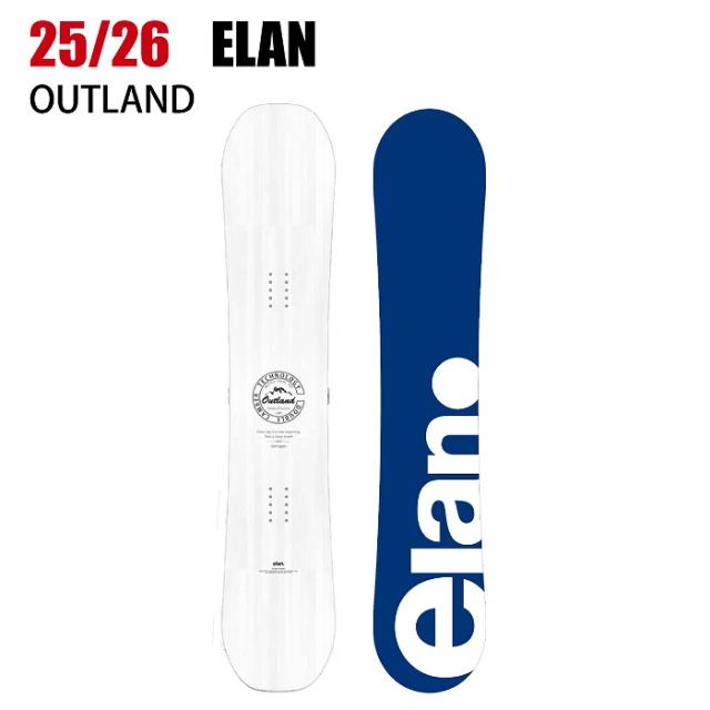 2026 ELAN エラン OUTLAND WHITE アウトランド 25-26 ボード板 スノーボード
