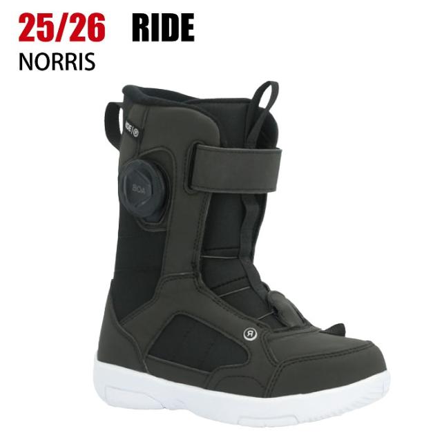 2026 RIDE ライド NORRIS ノリス BLACK 25-26 ジュニア ユース BOA スノーボード ブーツ ボア スノボ